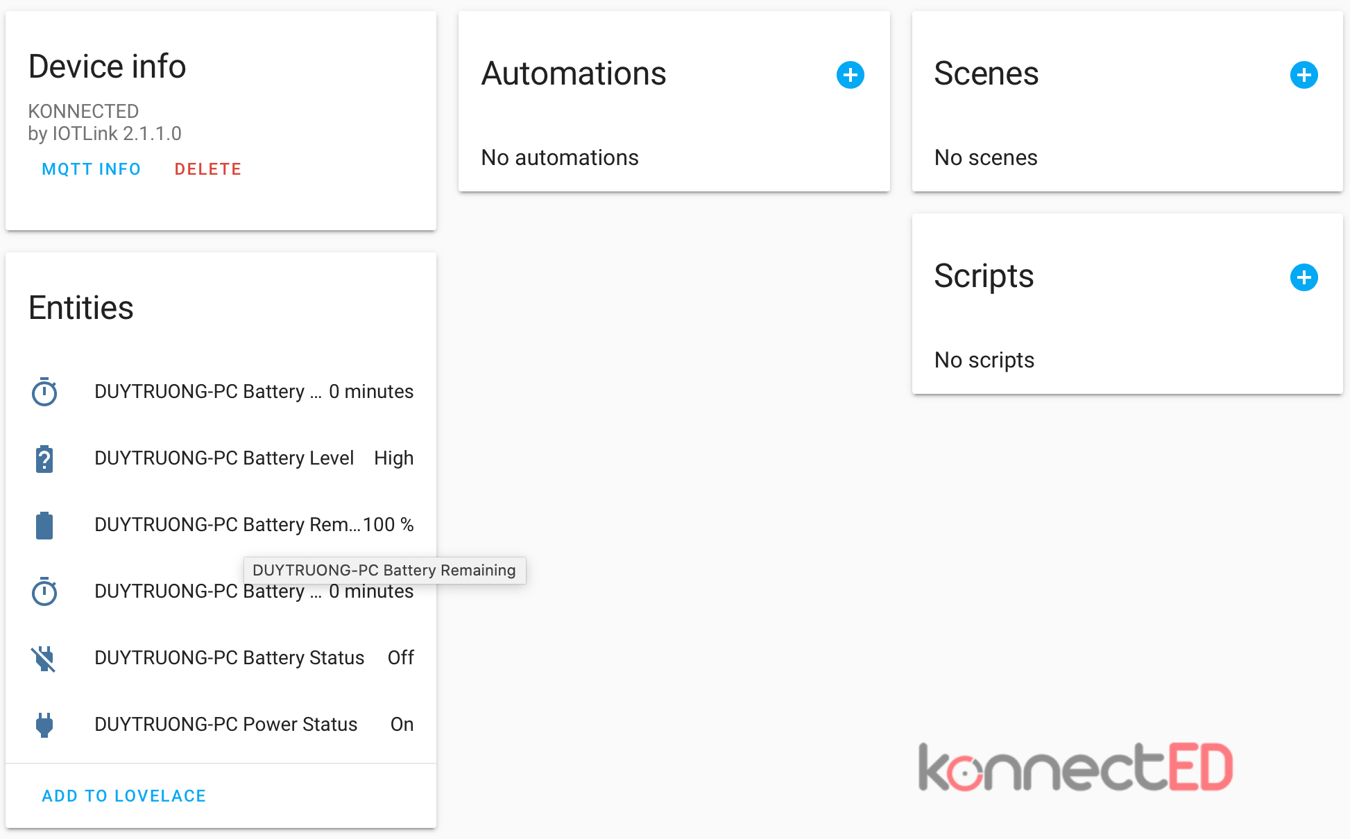 Home Assistant: đưa máy tính Windows lên Hass